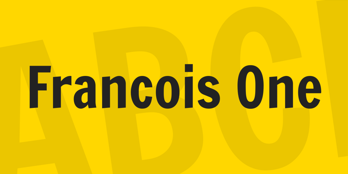 Francois One Font · 1001 Fonts