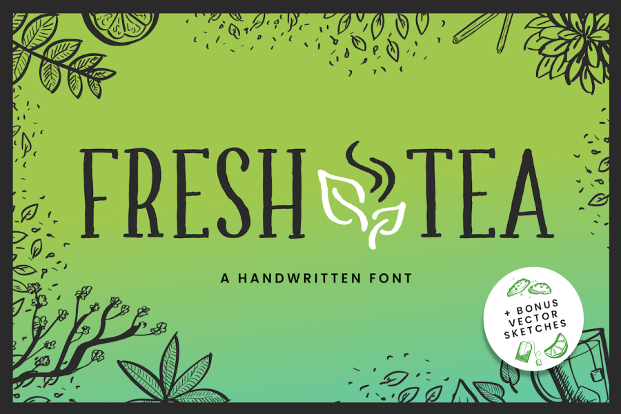 13 Free Tea Fonts · 1001 Fonts