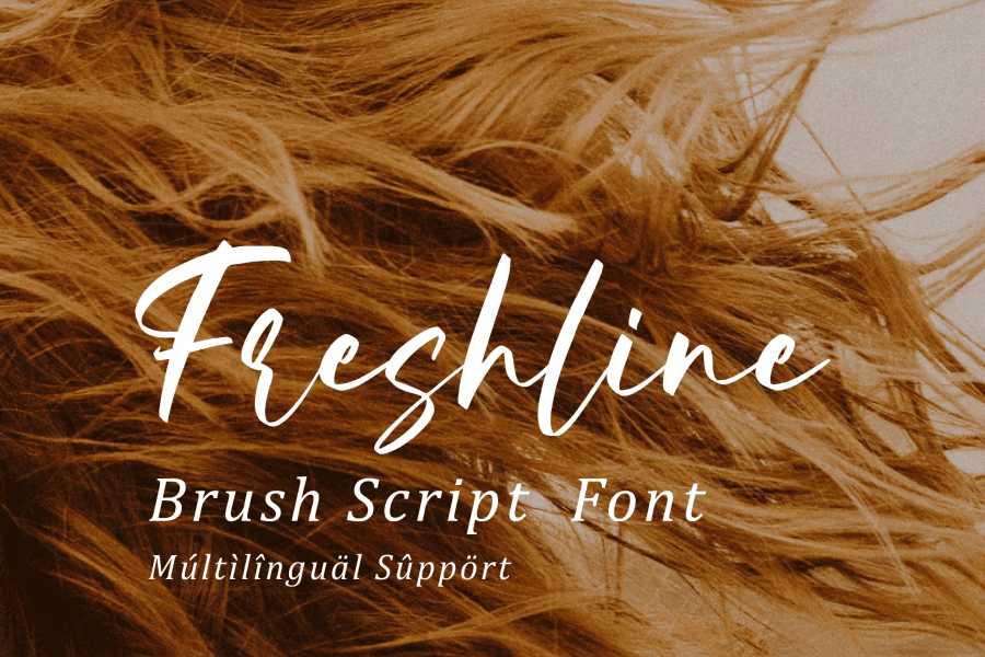 Freshline Font · 1001 Fonts