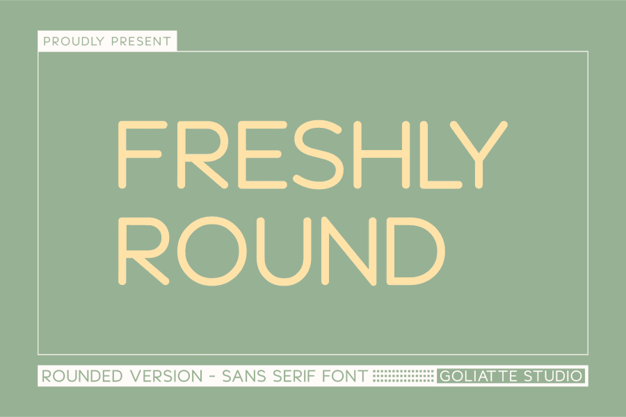Freshly Round Font · 1001 Fonts