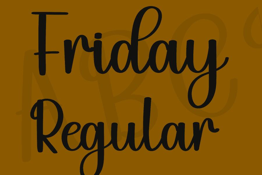 Friday Font · 1001 Fonts