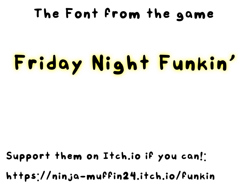 Friday Night Funkin Font · 1001 Fonts