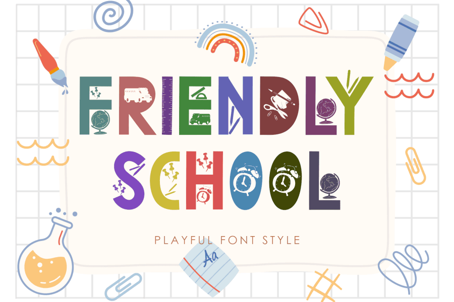 Friendly School Font · 1001 Fonts