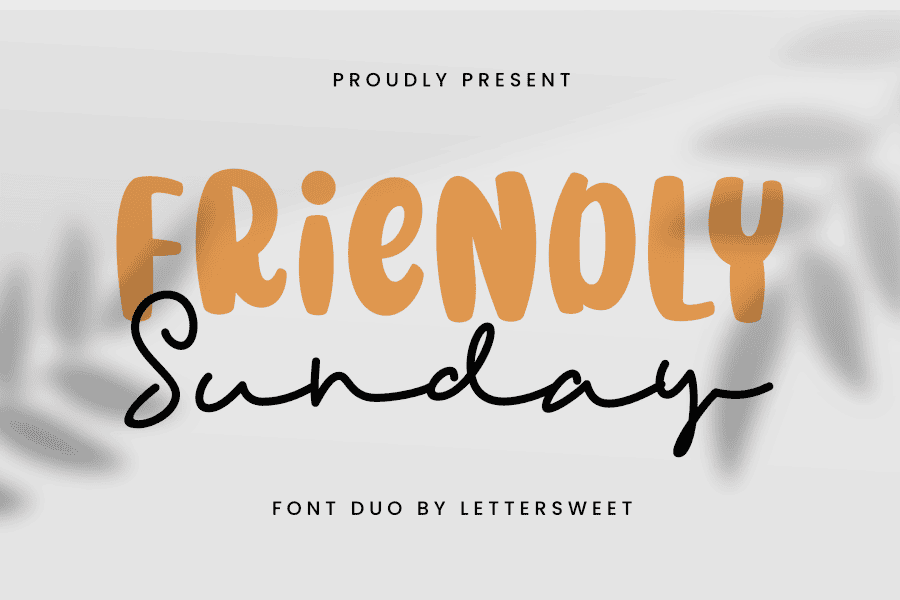 Friendly Sunday Script Font · 1001 Fonts