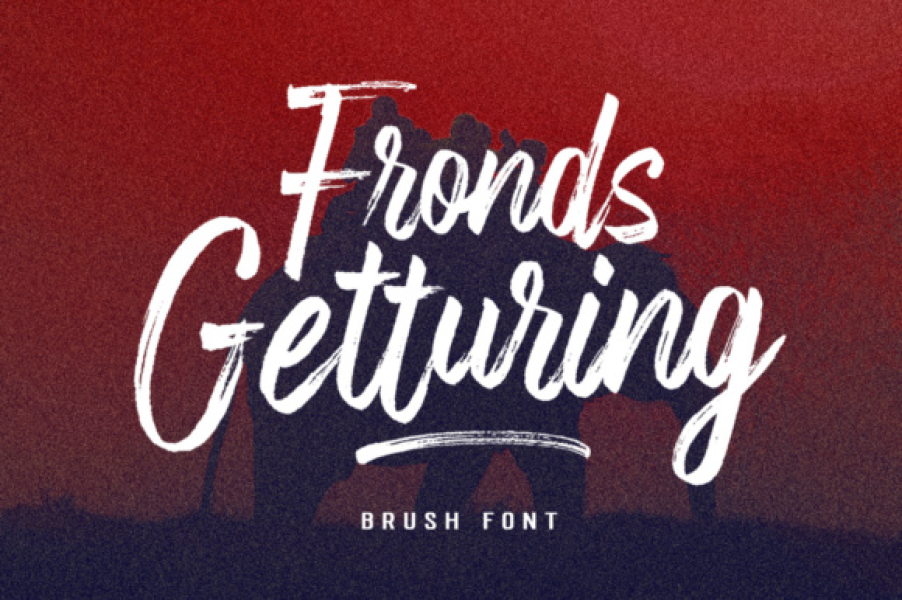 Fronds Getturing Font Family · 1001 Fonts