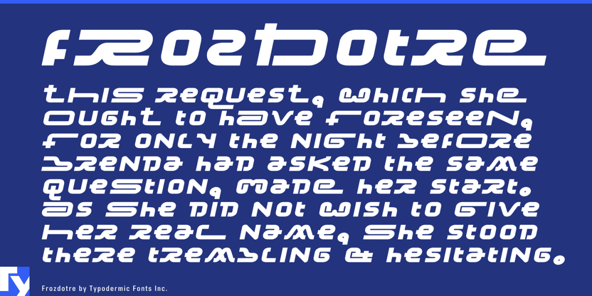 Frozdotre Font · 1001 Fonts