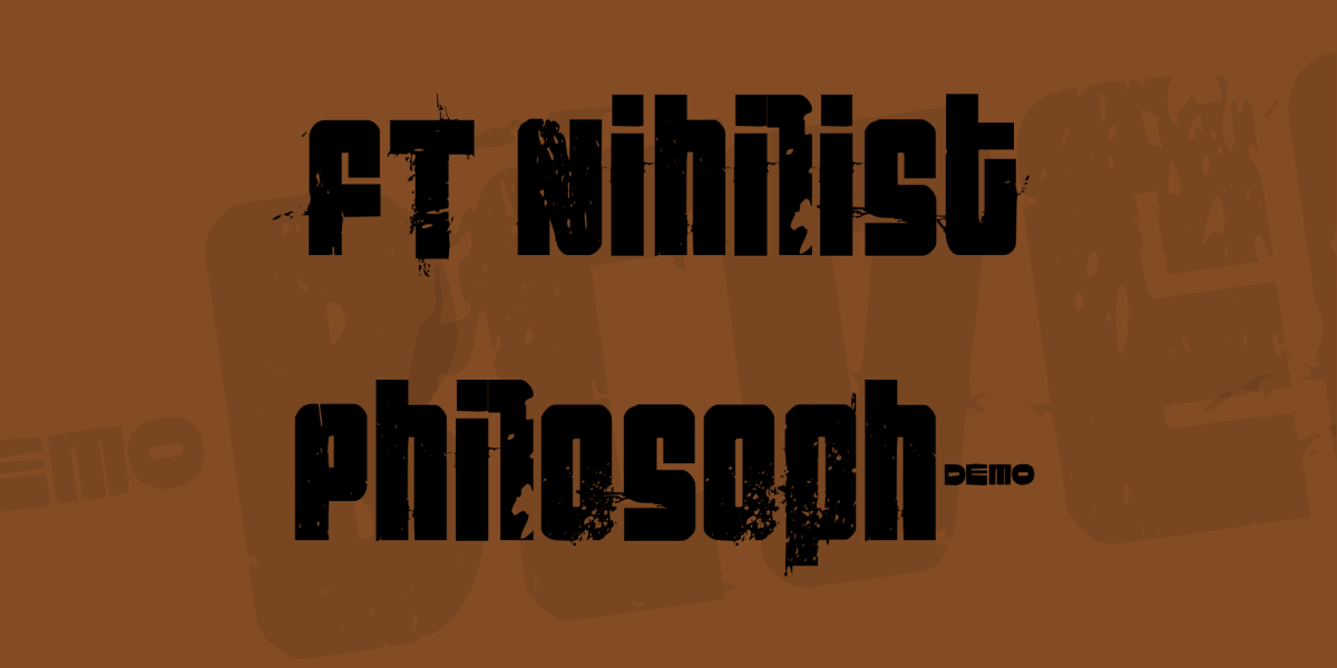 FT Nihilist Philosophy Font · 1001 Fonts