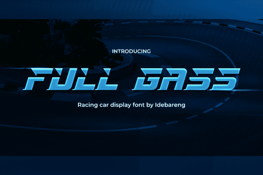 FULL-GASS Font · 1001 Fonts