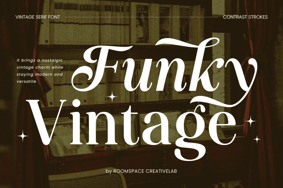 Funky Vintage Font Family · 1001 Fonts