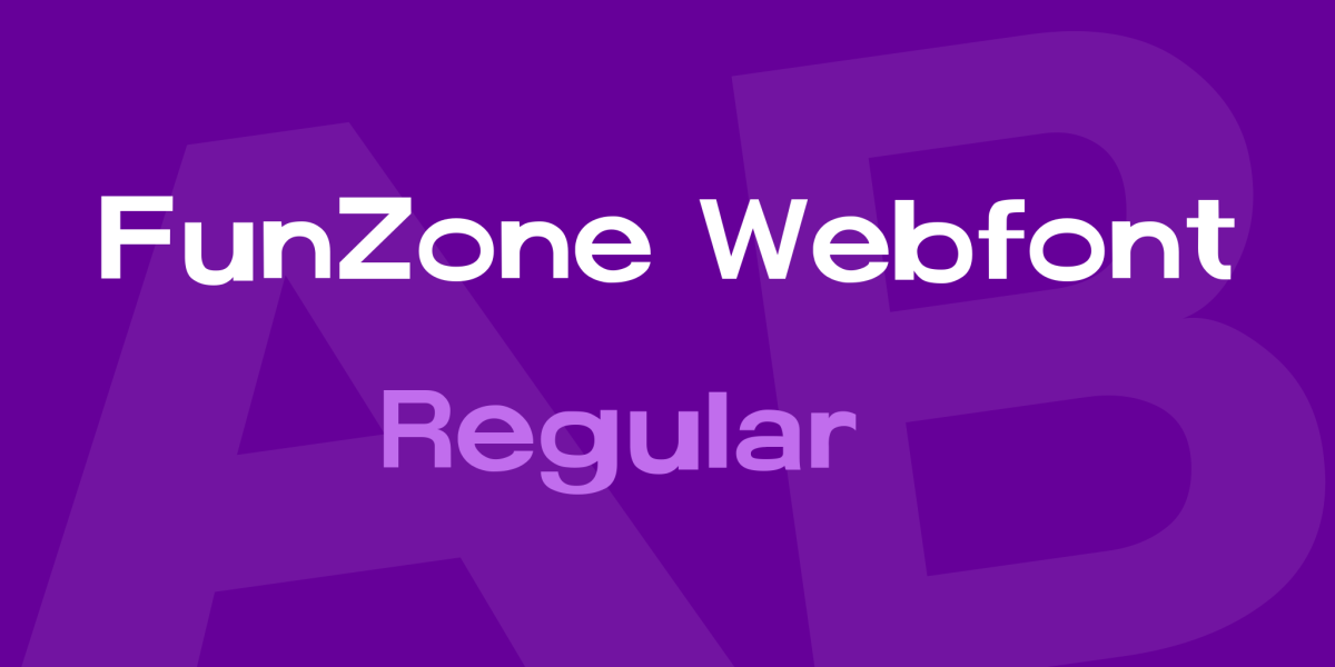 FunZone Webfont Font · 1001 Fonts
