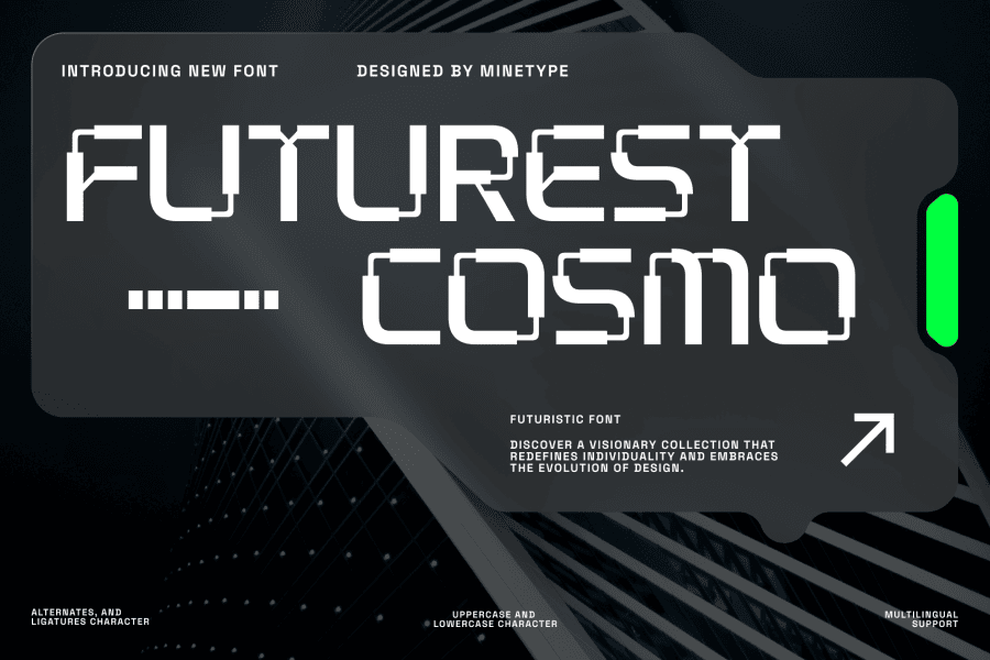 Futurest Cosmo Font · 1001 Fonts