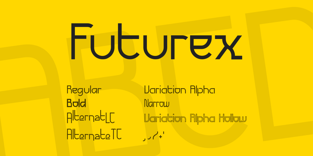 Futurex Font Family · 1001 Fonts