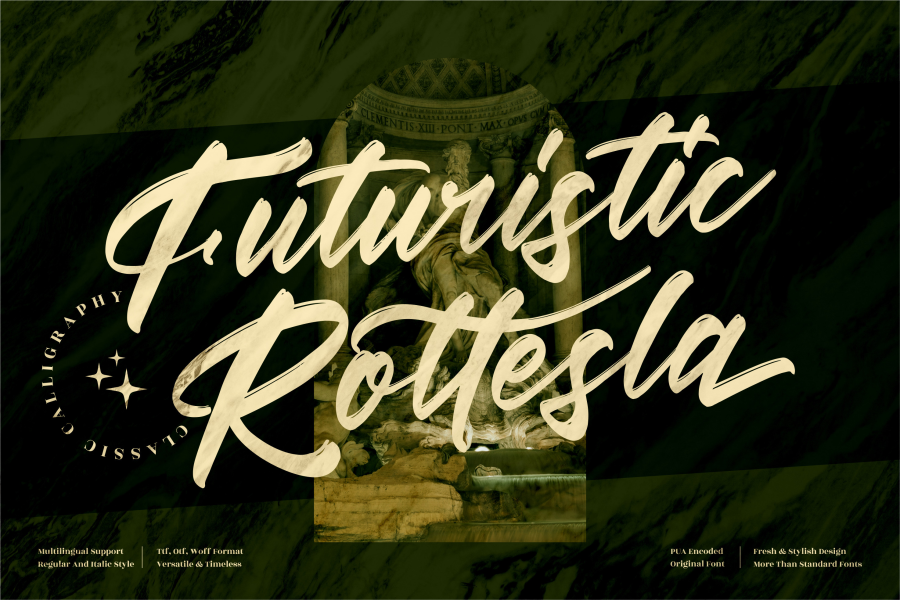 Futuristic Rottesla Font Family · 1001 Fonts