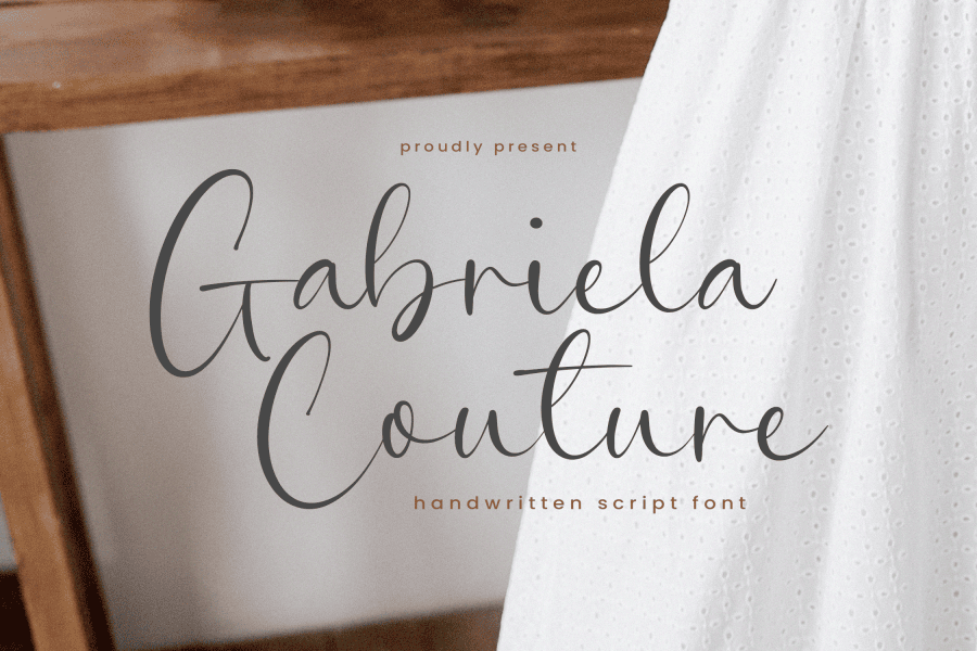 Gabriela Couture Font · 1001 Fonts
