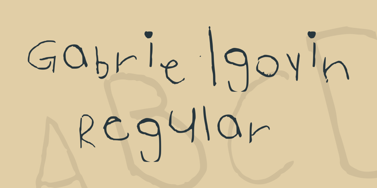 Gabrielgoyin Font · 1001 Fonts