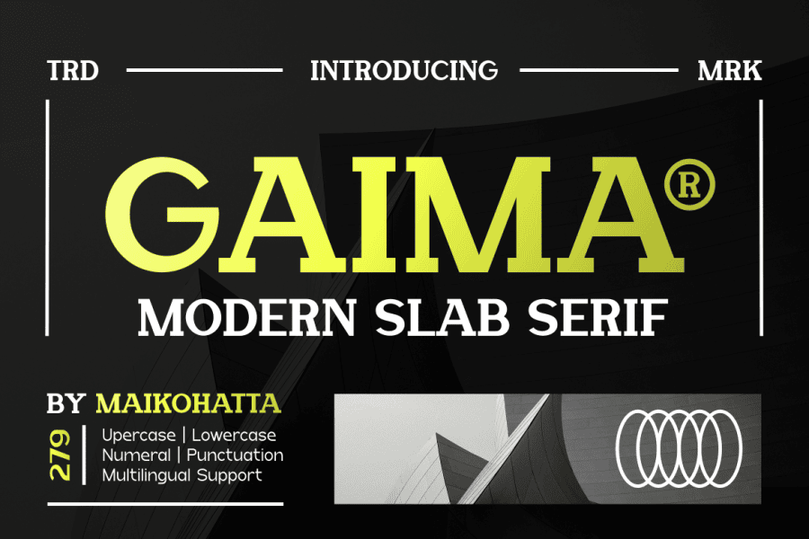 GAIMA Font · 1001 Fonts
