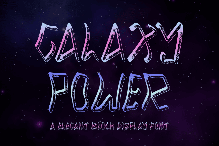 Galaxy Power Font · 1001 Fonts