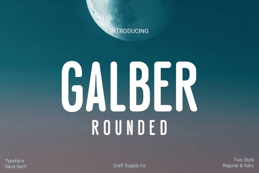 Galber Rounded Demo Font · 1001 Fonts