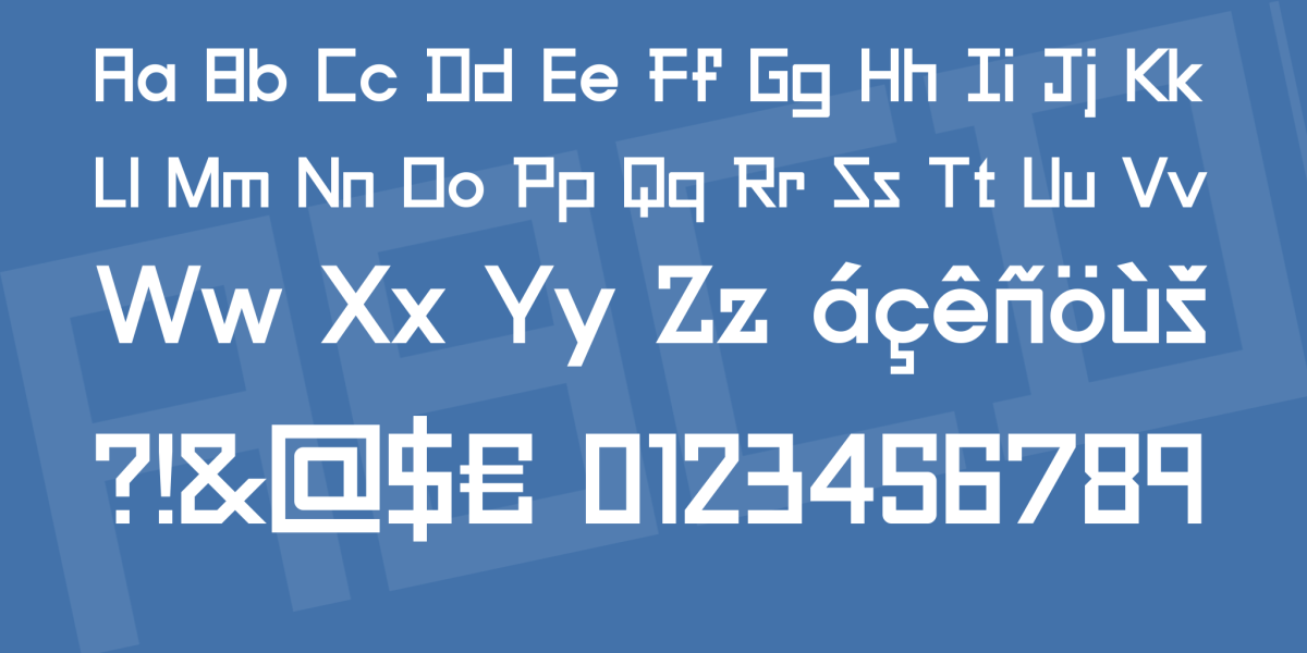 Square Font 73 Free Heavy, Square Fonts · 1001 Fonts