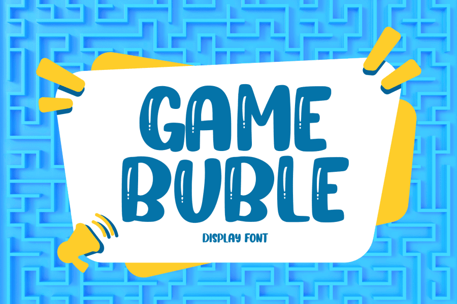 Game Buble - Personal Use Font · 1001 Fonts