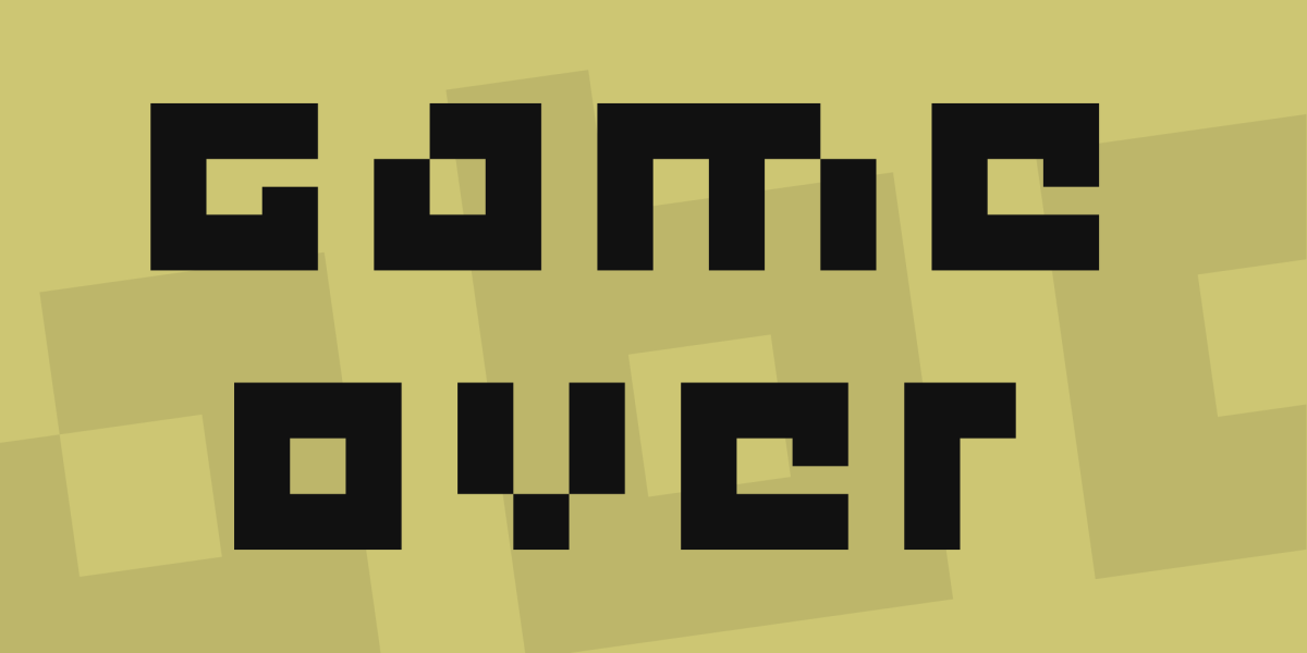 game over Font · 1001 Fonts