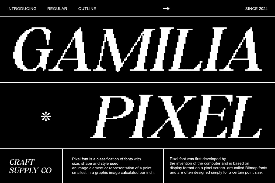 Gamilia Pixel Demo Font · 1001 Fonts