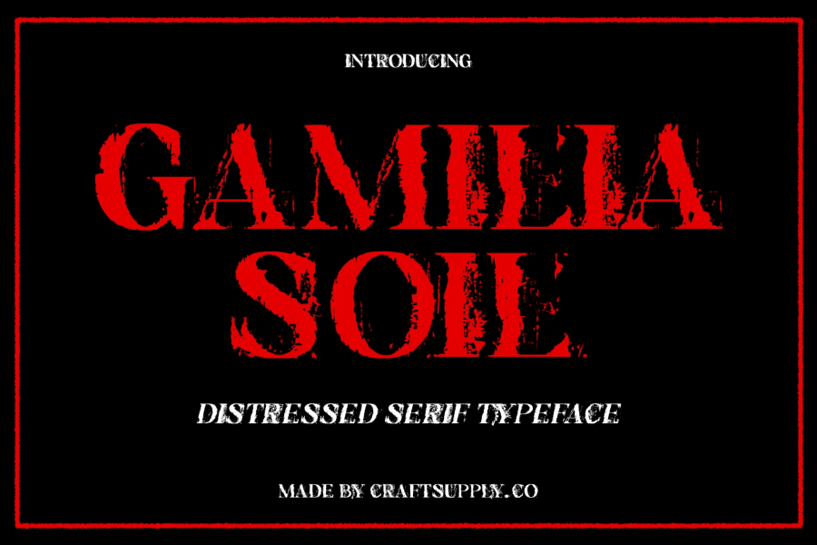 Gamilia Soil Demo Font · 1001 Fonts