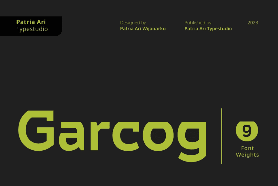 Garcog Font · 1001 Fonts