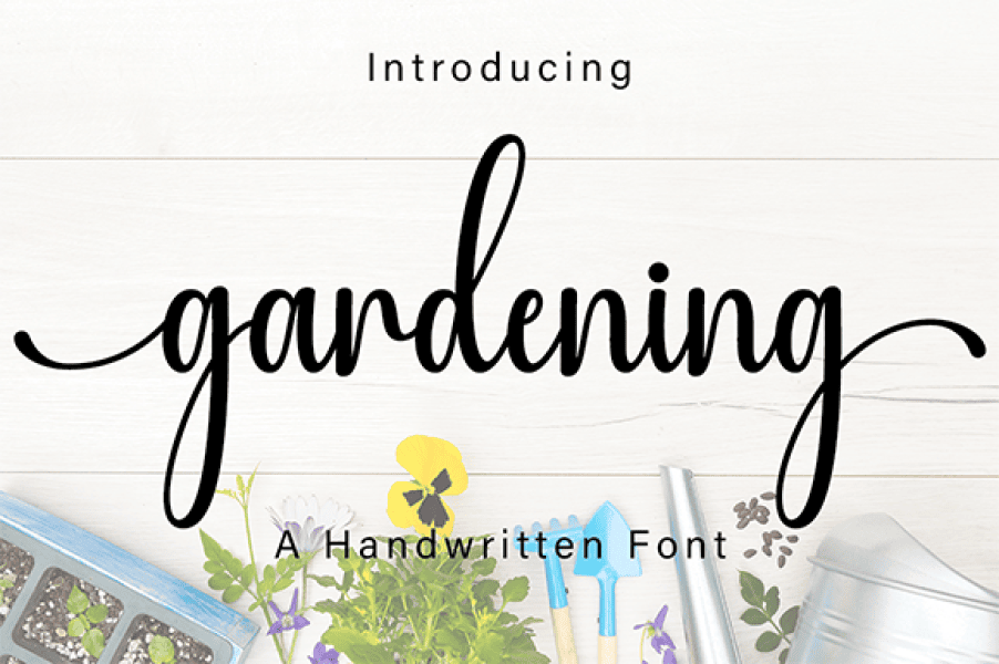 Gardening Font · 1001 Fonts