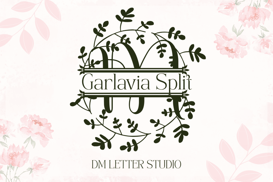 1 Free Serif Monogram Split Font · 1001 Fonts