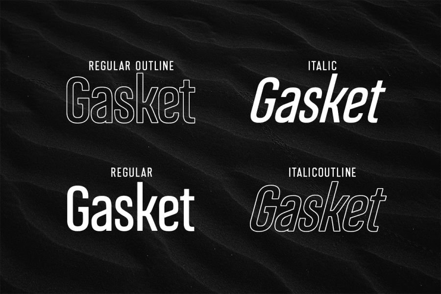 Gasket Font · 1001 Fonts
