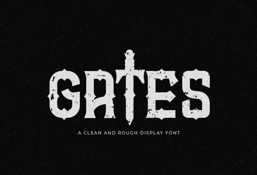 GATES Font Family · 1001 Fonts