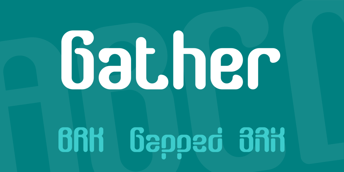 Gather Font Family · 1001 Fonts