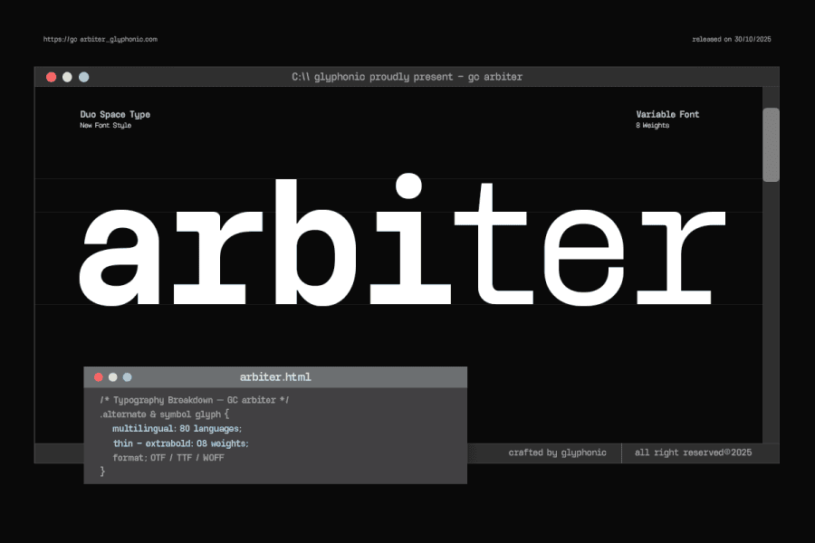 GC Arbiter Demo Font Family · 1001 Fonts