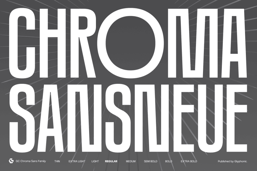 GC CHROMA DEMO Font Family · 1001 Fonts