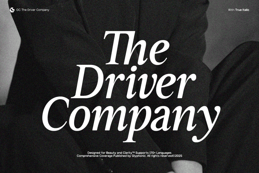GC Driver Company Demo Font Family · 1001 Fonts