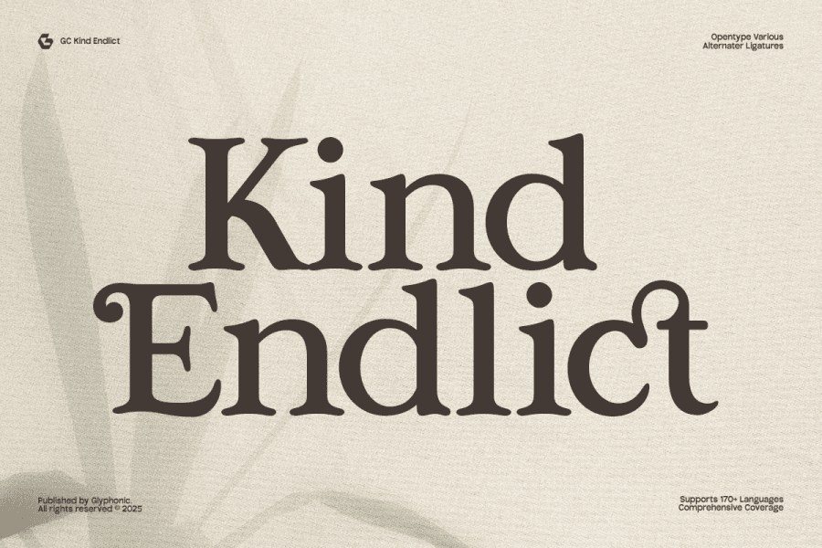GC Kind Endlict Demo Font · 1001 Fonts