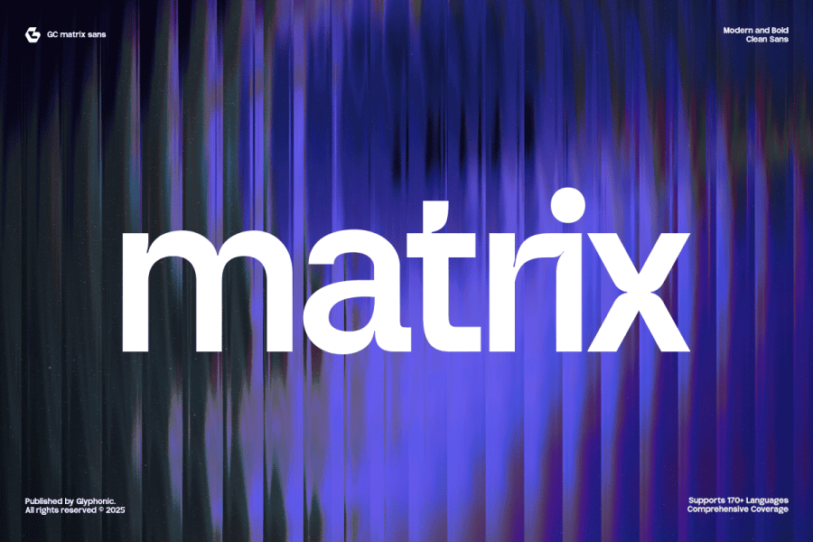GC Matrix Demo Font · 1001 Fonts