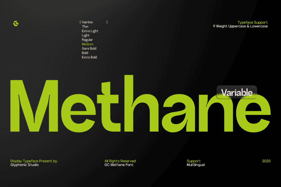 GC Methane Demo Font Family · 1001 Fonts