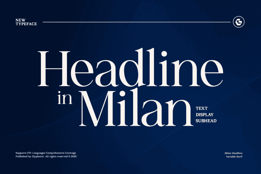 GC Milan Headline Demo Font Family · 1001 Fonts