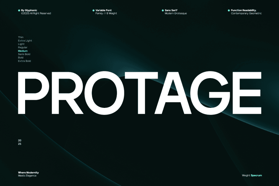 GC PROTAGE DEMO Font Family · 1001 Fonts
