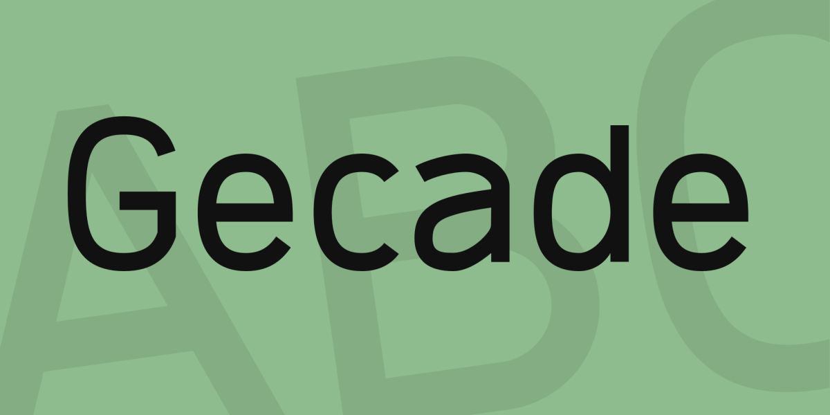 Gecade Font Family · 1001 Fonts