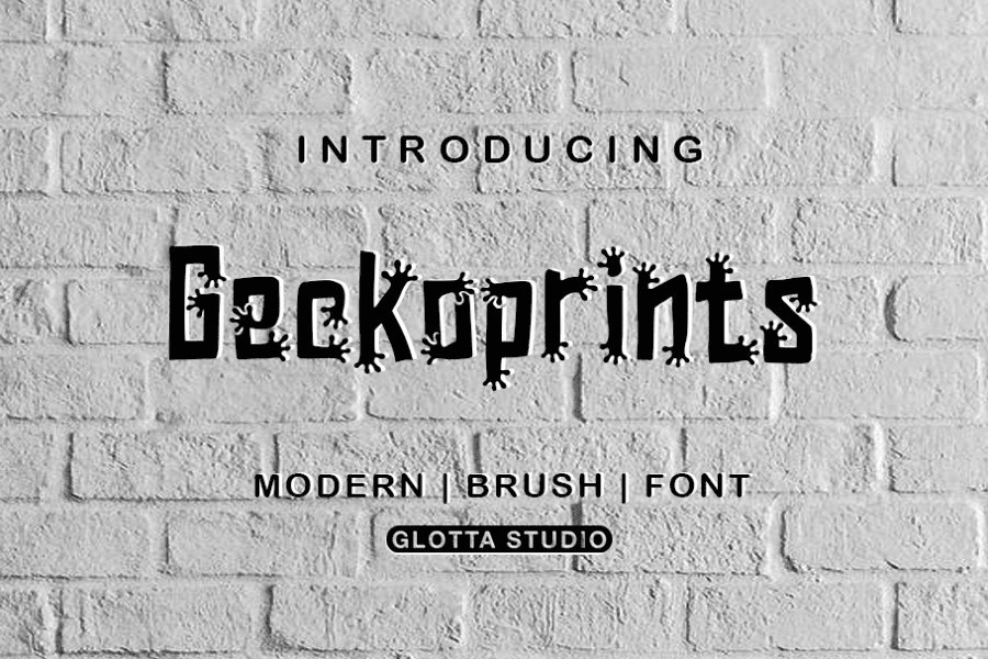 Geckoprint Font · 1001 Fonts