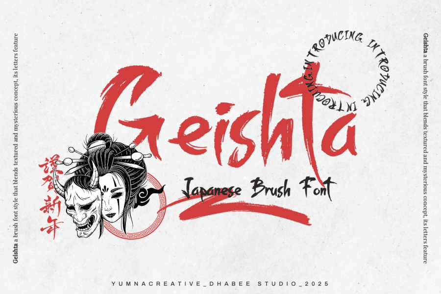 Geishta Font · 1001 Fonts