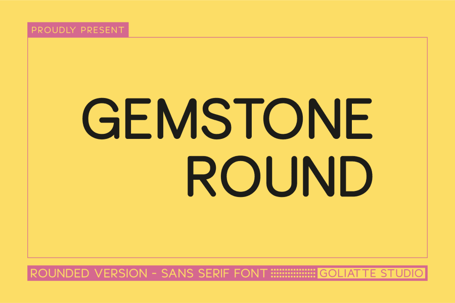 Gemstone Round Font · 1001 Fonts