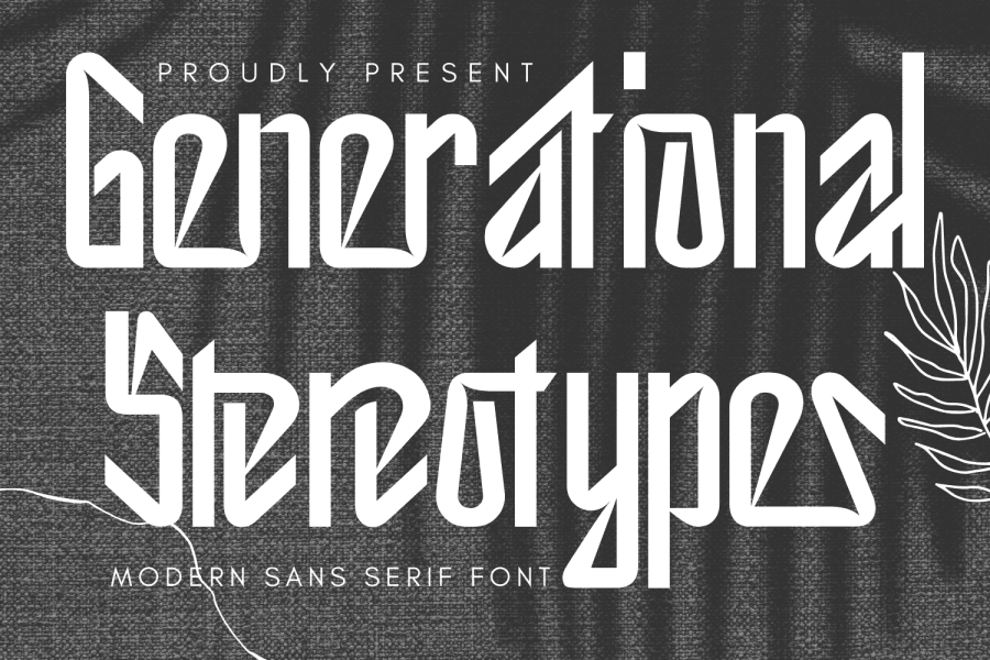Generational Stereotypes Demo Font · 1001 Fonts