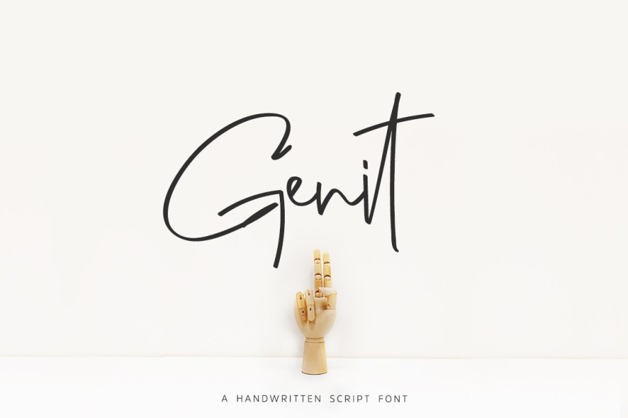 Genit Font · 1001 Fonts