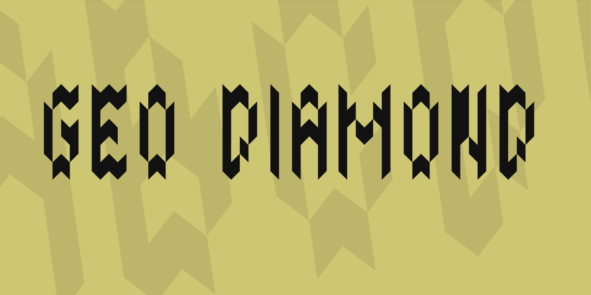 GEO DIAMOND Font · 1001 Fonts