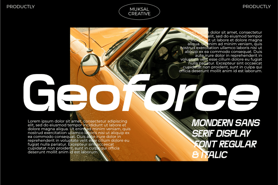 Geoforce Font · 1001 Fonts