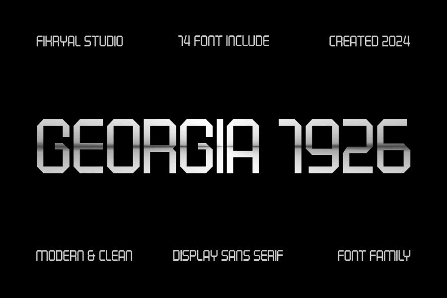Georgia 1926 Font Family · 1001 Fonts